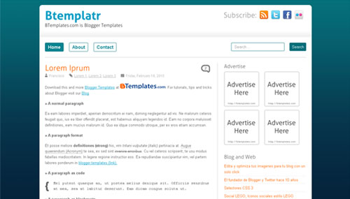 BTemplatr Blogger template - BTemplates