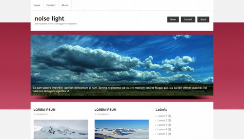 Noise Light Blogger template - BTemplates