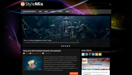 StyleMix Blogger template - BTemplates