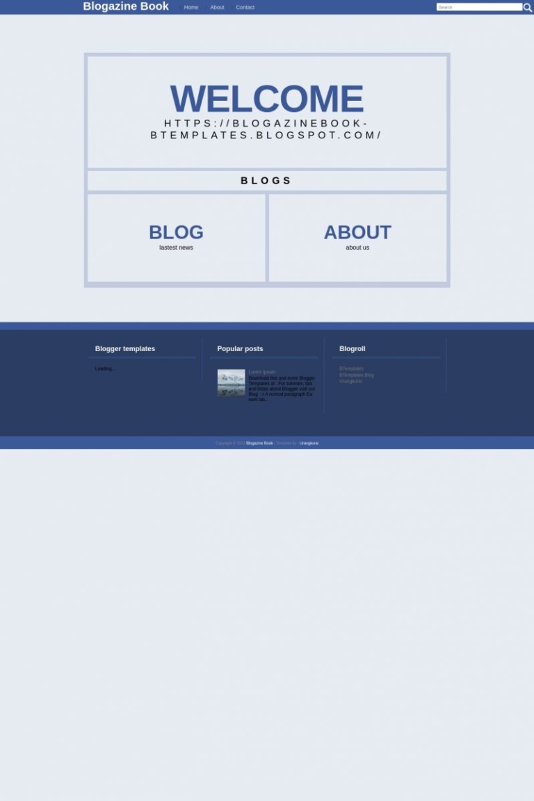 Blogazine Book Blogger Template - BTemplates