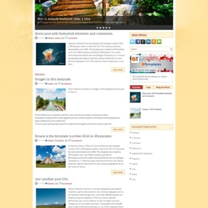 Yellow Blogger Templates - BTemplates