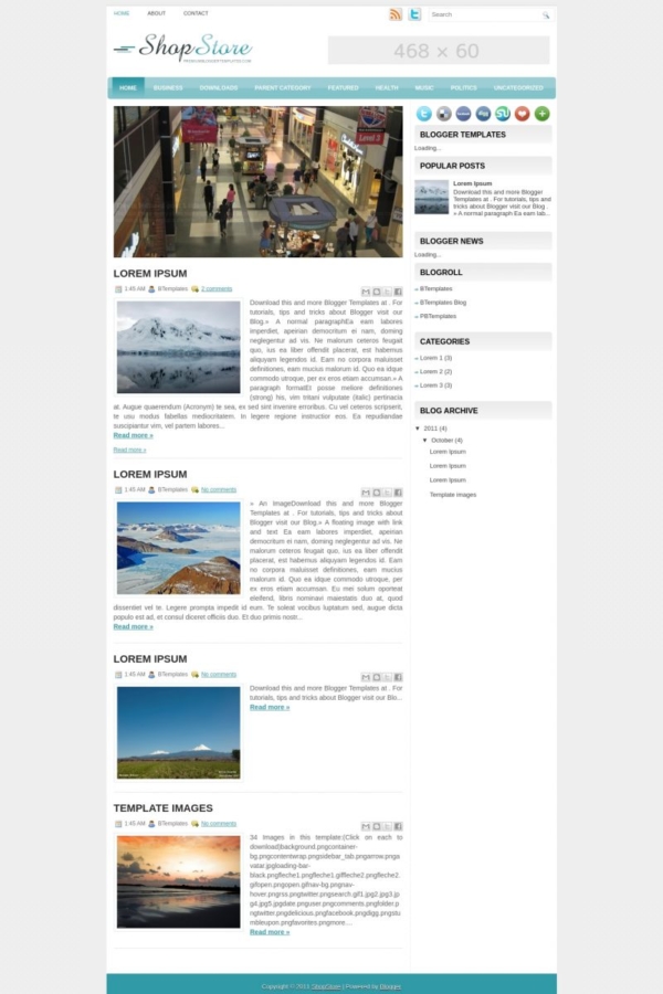 ShopStore Blogger Template - BTemplates