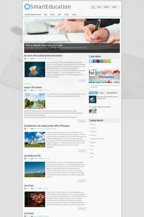 SmartEducation Blogger Template - BTemplates