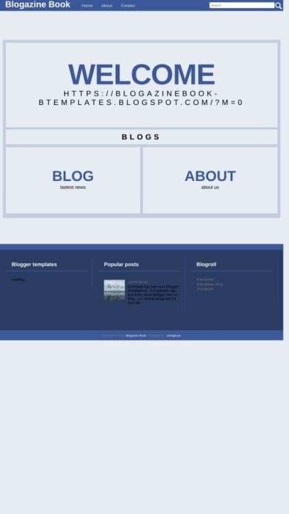 Blogazine Book Blogger Template - BTemplates