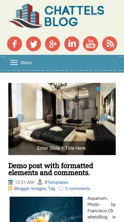 ChattelsBlog Blogger Template - BTemplates