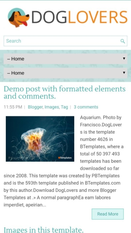 DogLovers Blogger Template - BTemplates