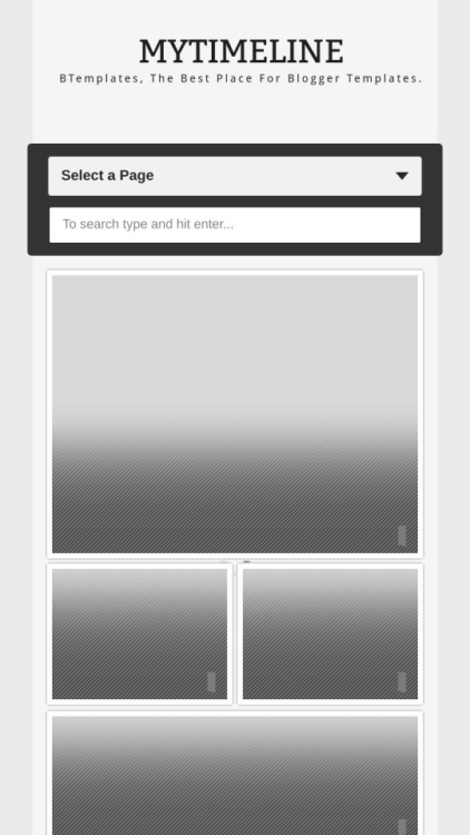 MyTimeLine Blogger template - BTemplates