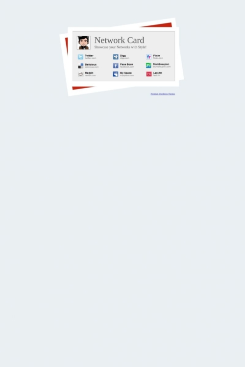 Network Card Blogger template - BTemplates