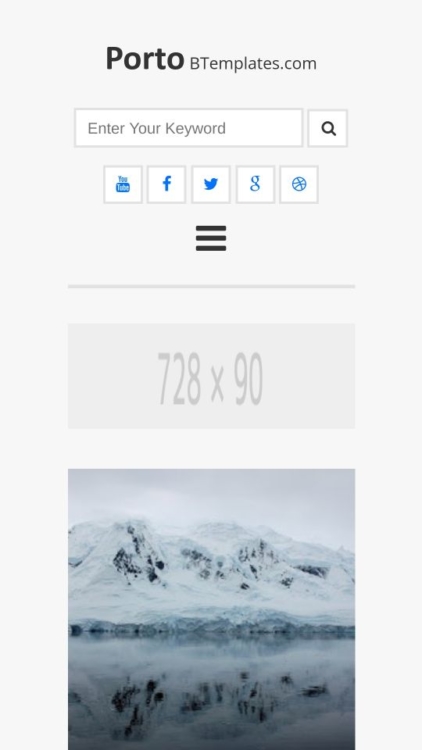 Porto Blogger Template - BTemplates