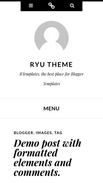 Ryu Blogger Template - BTemplates