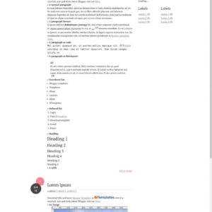 Lighty Blogger Template - BTemplates